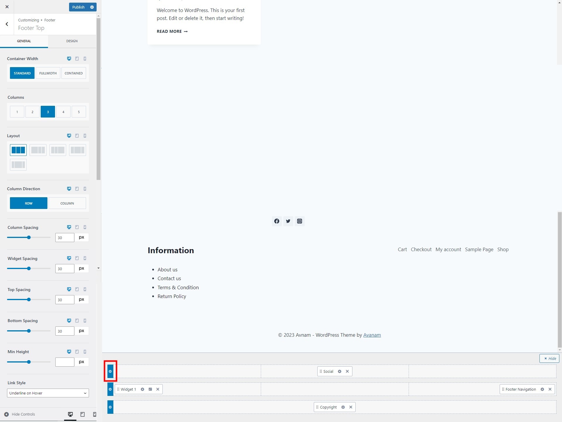 Top-bar – WordPress Documentation – TemplateMela