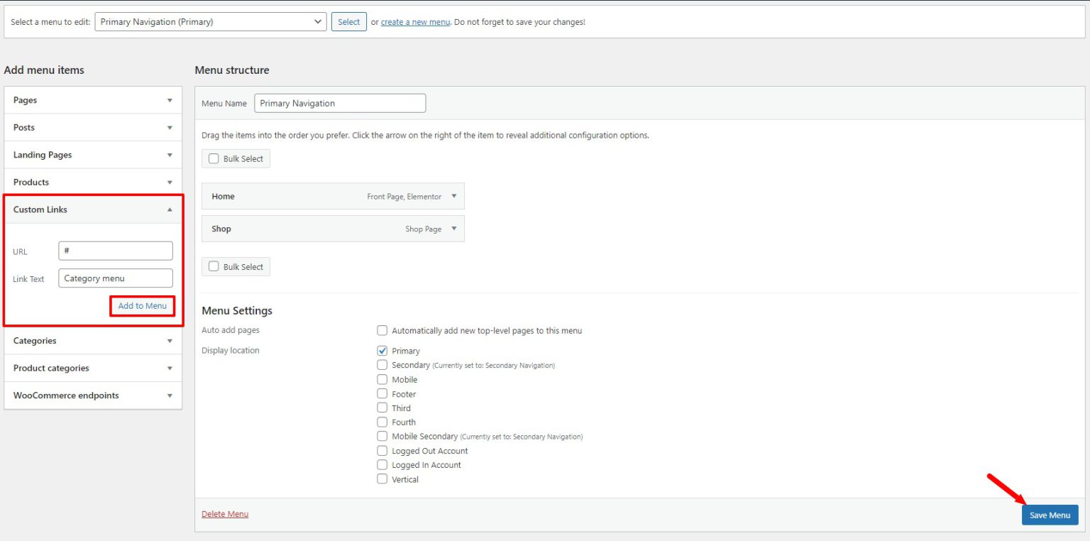 Mega Menu – WordPress Documentation – TemplateMela