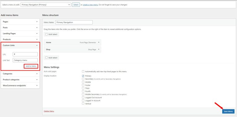 Mega Menu – WordPress Documentation – TemplateMela