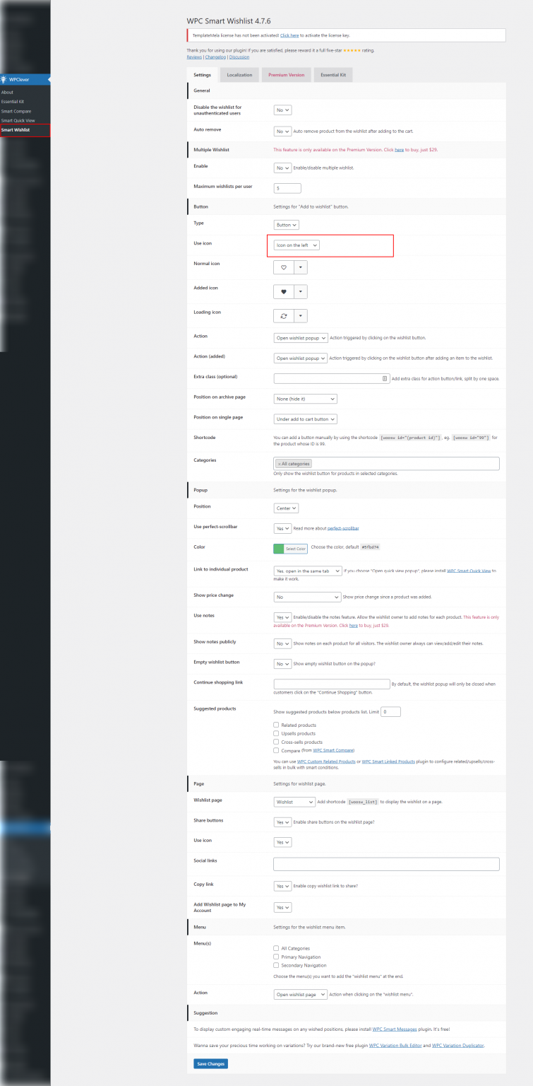 Product wishlist – WordPress Documentation – TemplateMela